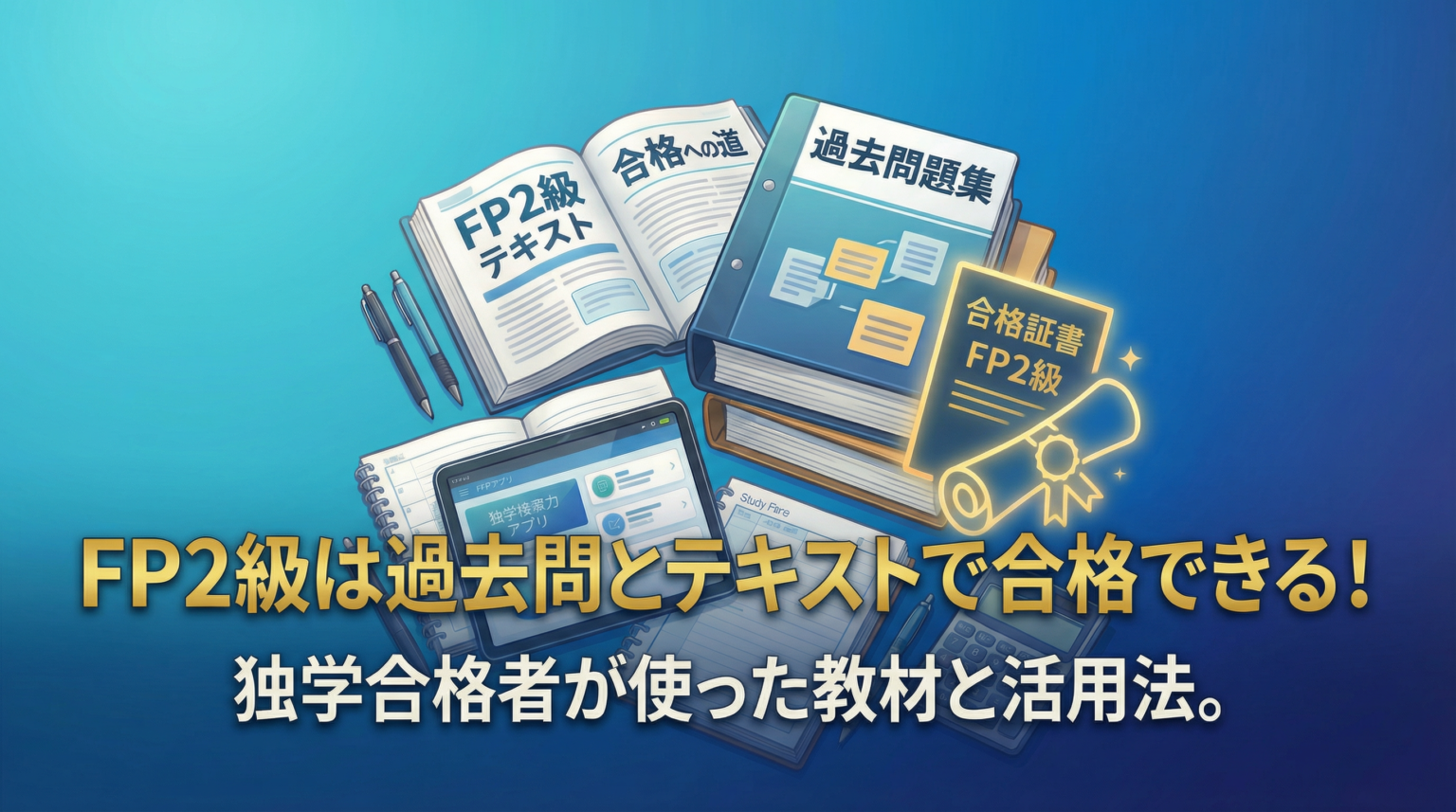 FP2級は過去問とテキストで合格できる｜独学合格者が使った教材と使い方 | 30代からのFP合格録